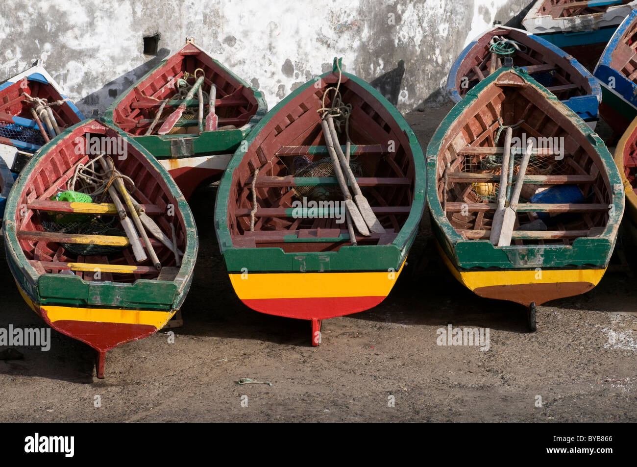Cape verde beach boats hi-res stock photography and images - Alamy