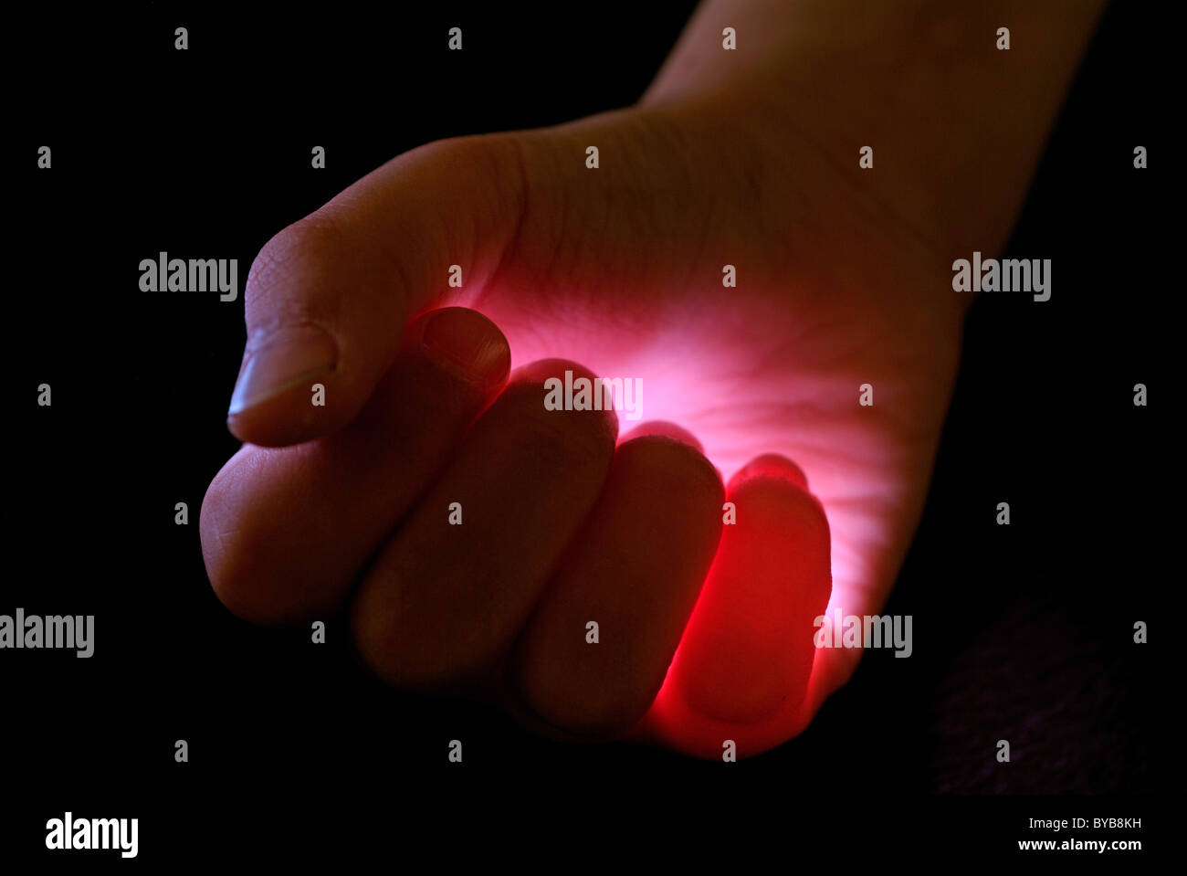Light captured in child's hand Stock Photo - Alamy