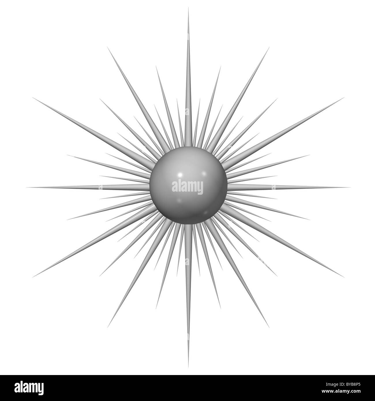 Gray star on a white background, it is isolated, 3d Stock Photo - Alamy