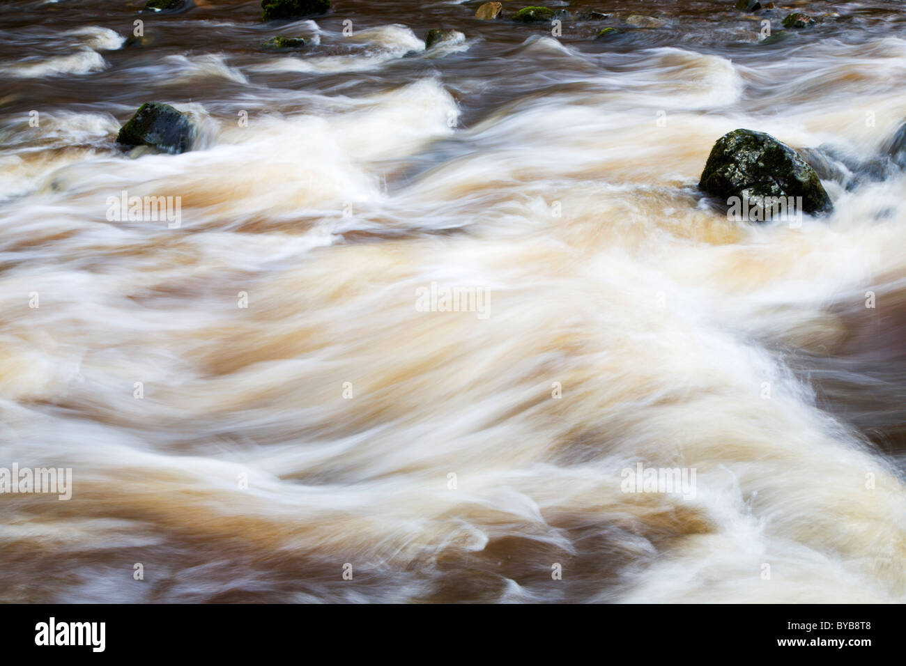 Rocks in Walden Beck at West Burton Yorkshire Dales England Stock Photo ...