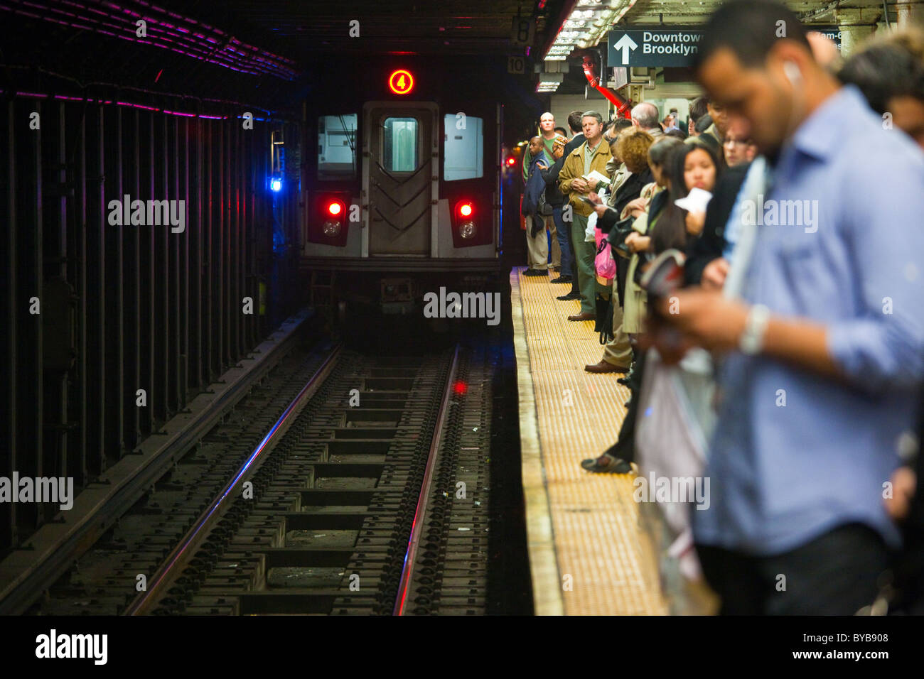 New York City Crowded Subway High Resolution Stock Photography and ...