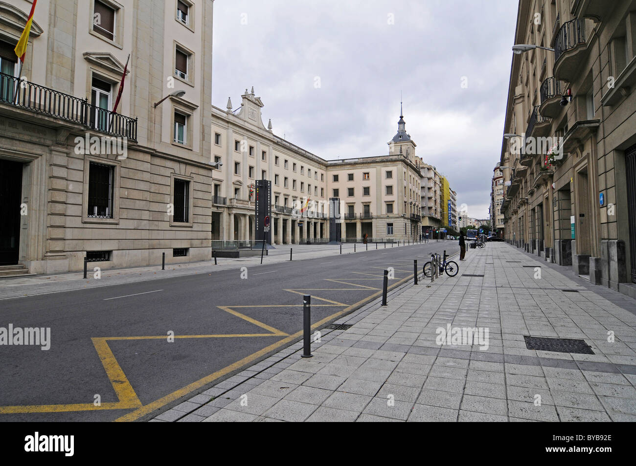 Commercial street, main street, Vitora Gasteiz, Pais Vasco, Basque ...