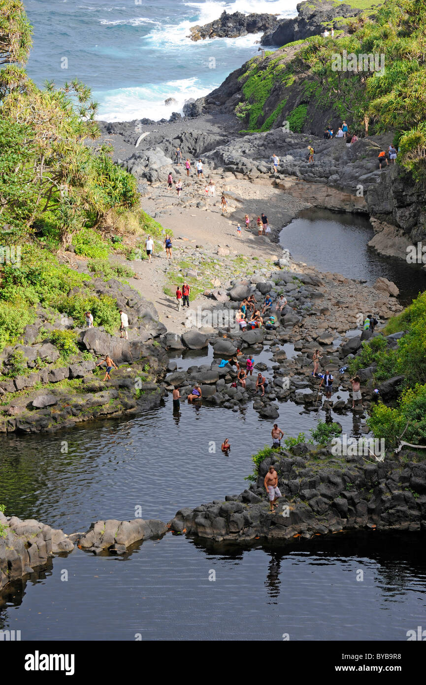 Oheo Pools Gulch Hana Highway Mount Haleakala Maui Hawaii Pacific Ocean ...