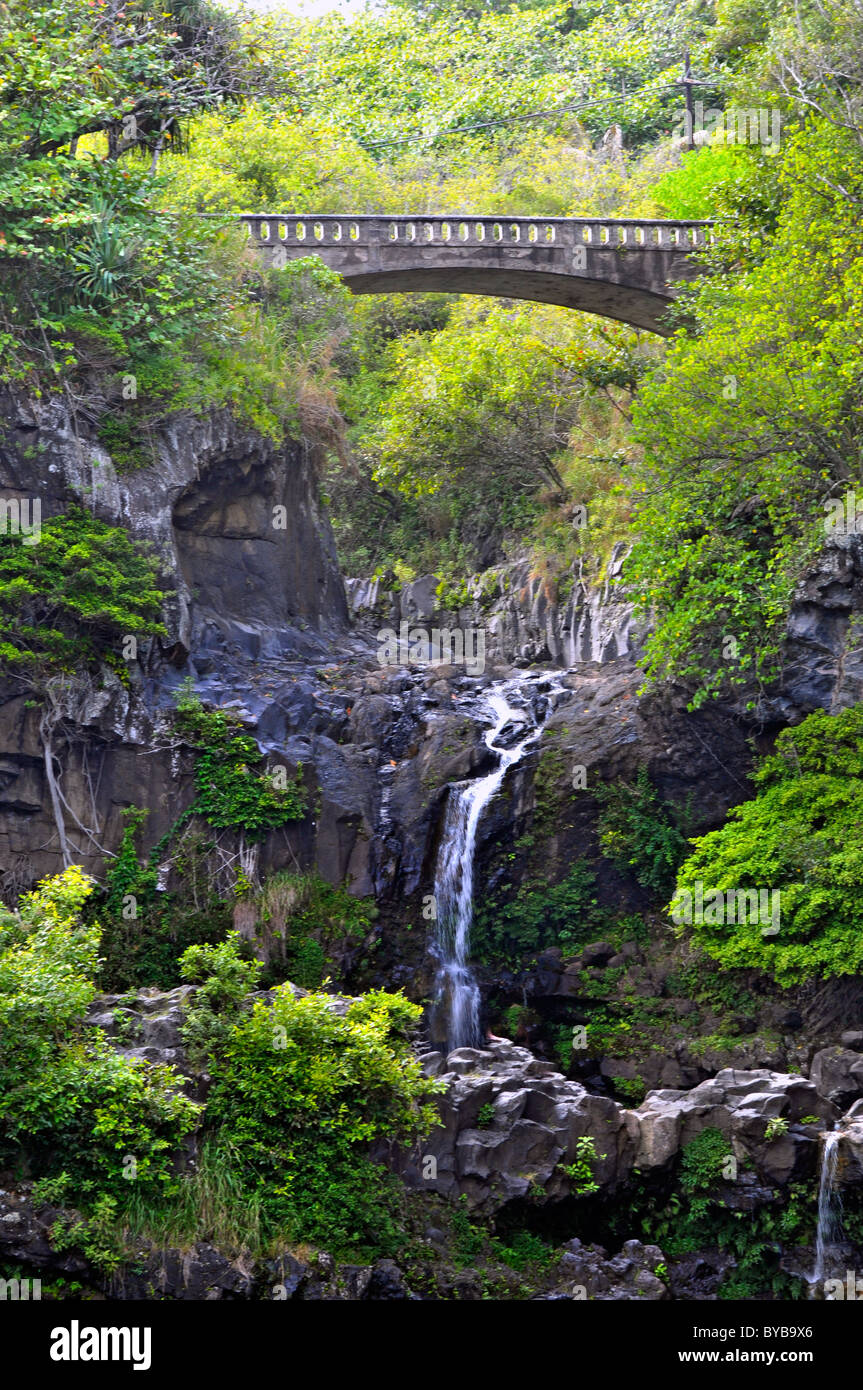 Oheo Pools Gulch Hana Highway Mount Haleakala Maui Hawaii Pacific Ocean ...