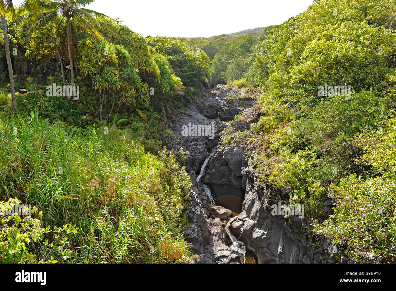 Oheo Pools Gulch Hana Highway Mount Haleakala Maui Hawaii Pacific Ocean ...