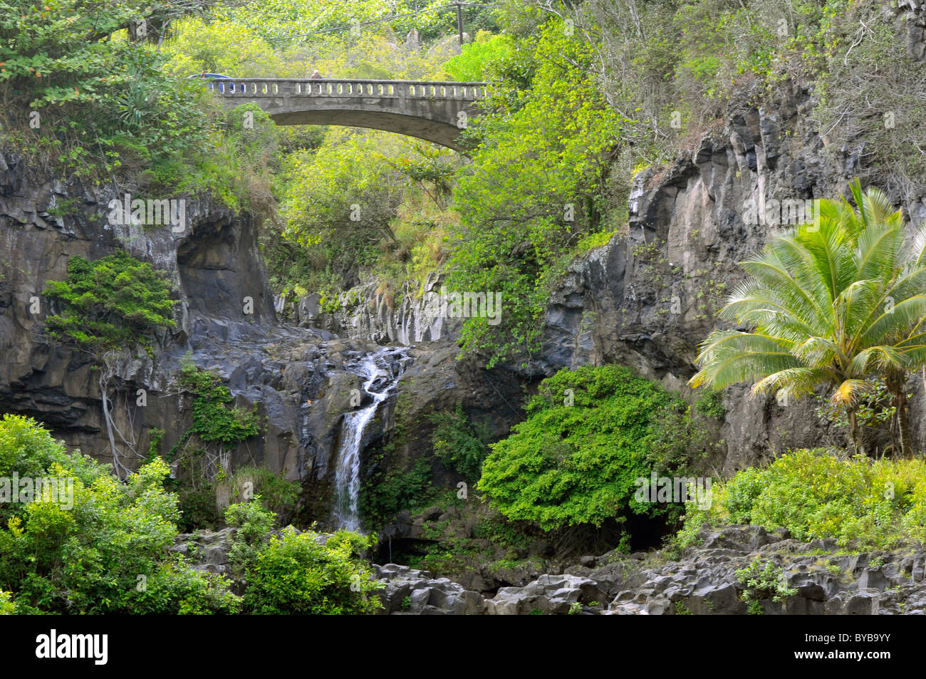 Oheo Pools Gulch Hana Highway Mount Haleakala Maui Hawaii Pacific Ocean ...