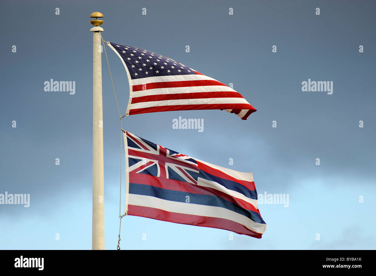 Hawaiian flags hi-res stock photography and images - Alamy