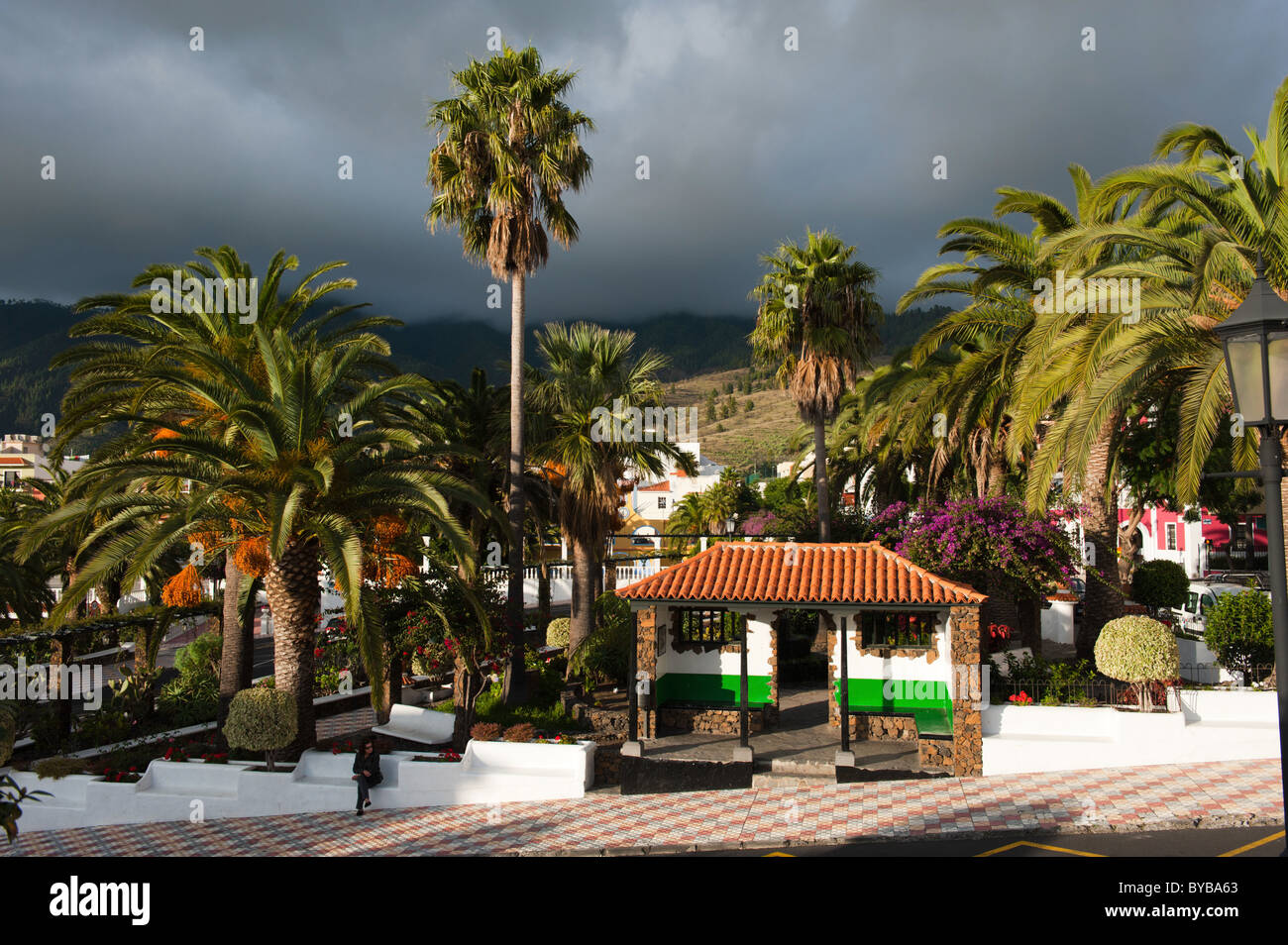 bus stop at El Paso, La Palma, Canary islands, Spain Stock Photo - Alamy