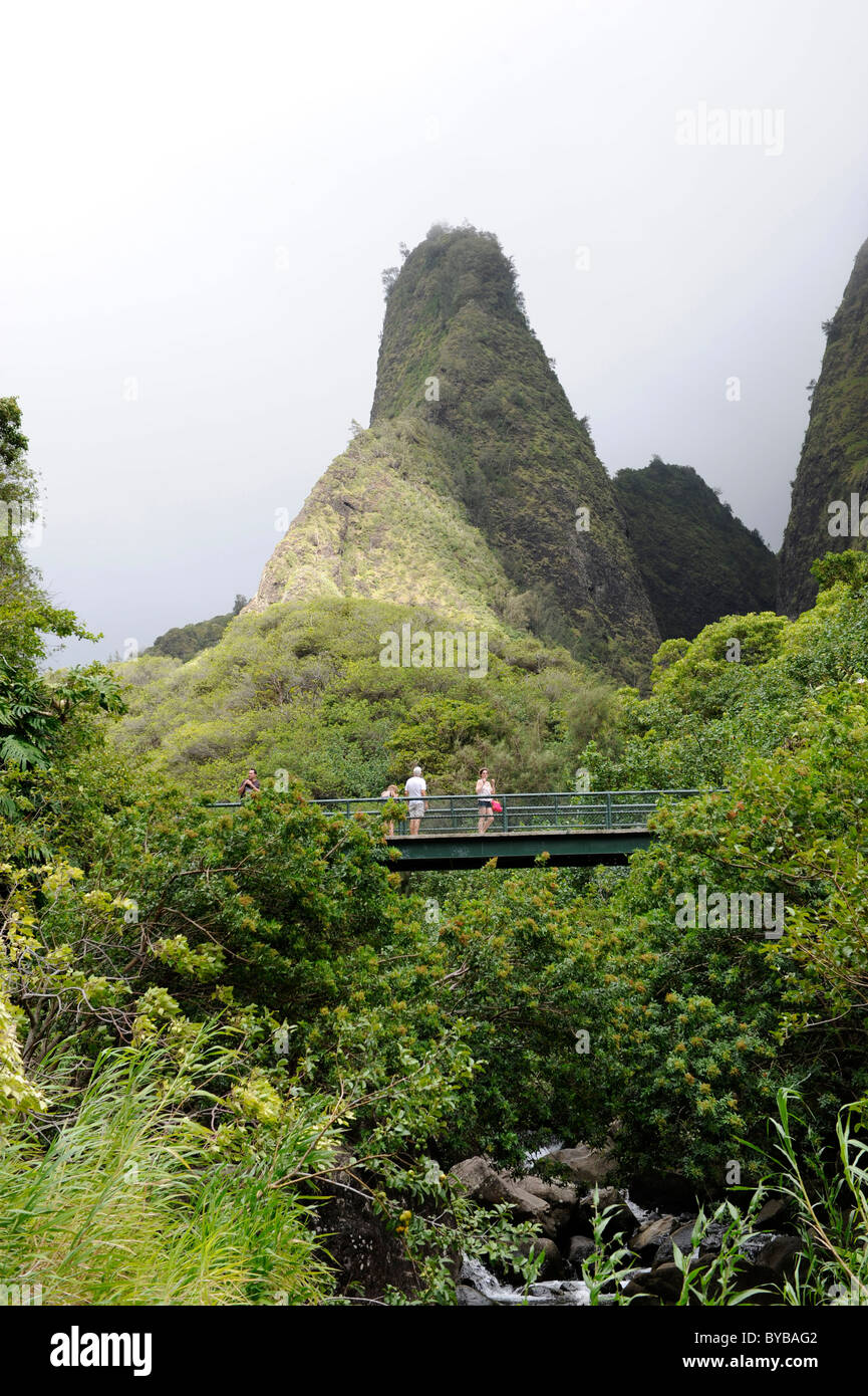 Kukaemoku Iao Needle Valley State Park Maui Hawaii Stock Photo - Alamy
