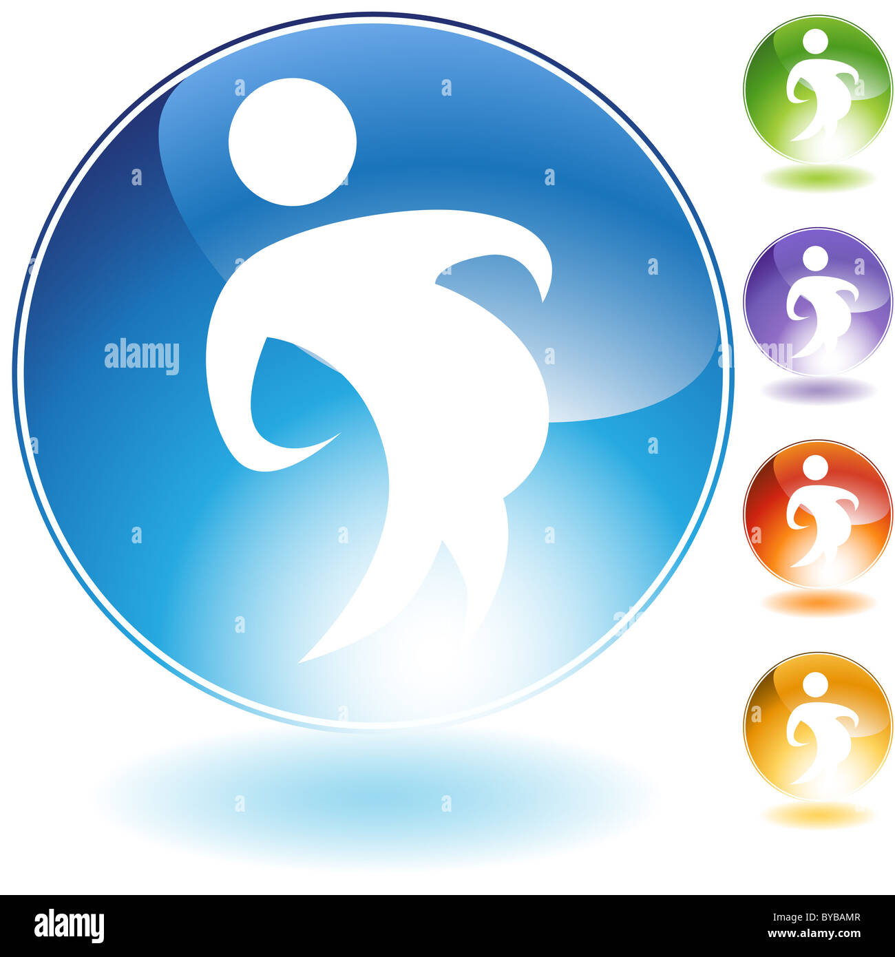 An image of a stick figure with a big belly Stock Photo - Alamy