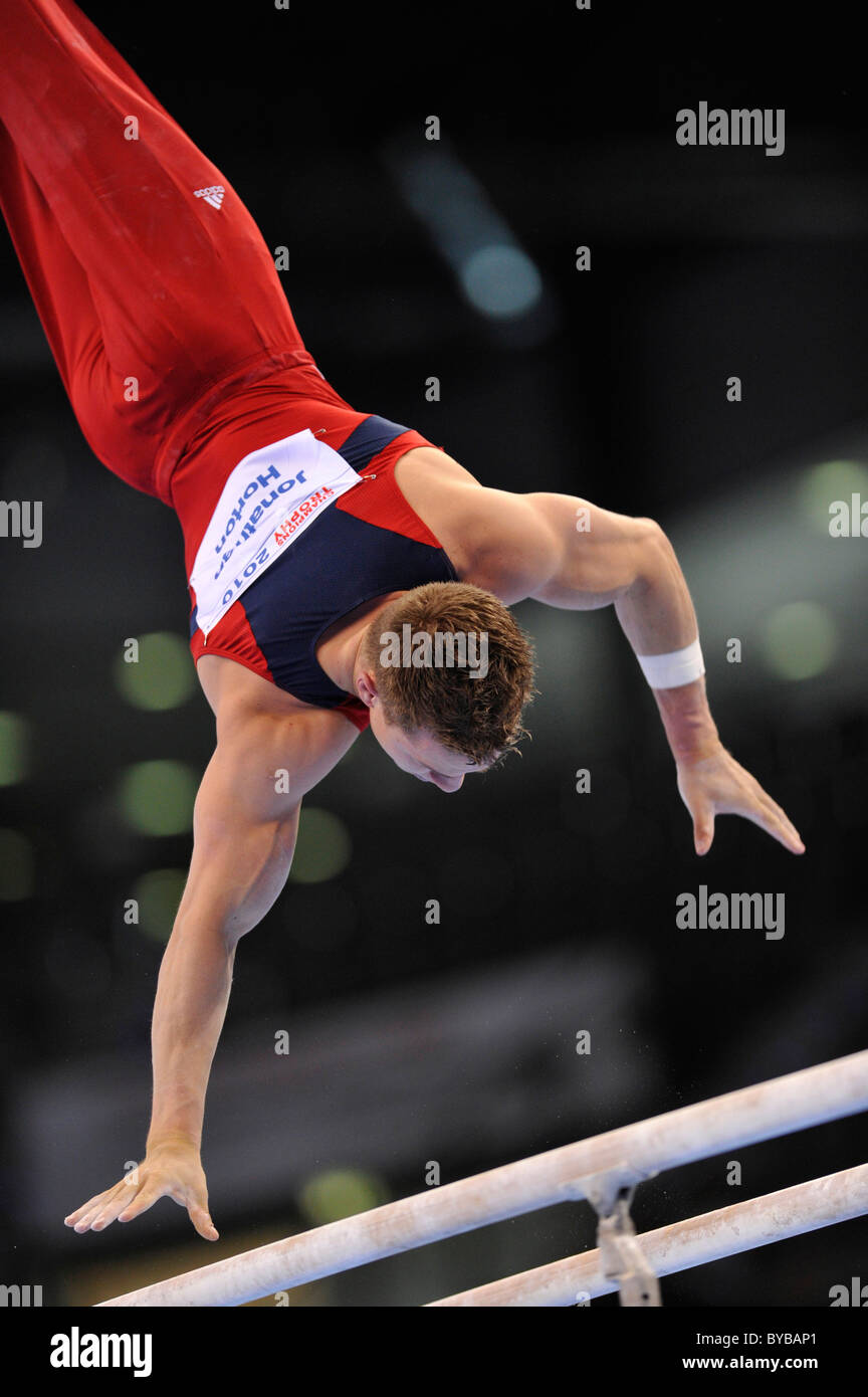 Jonathan Horton, USA, on the parallel bars, EnBW Gymnastics World Cup ...