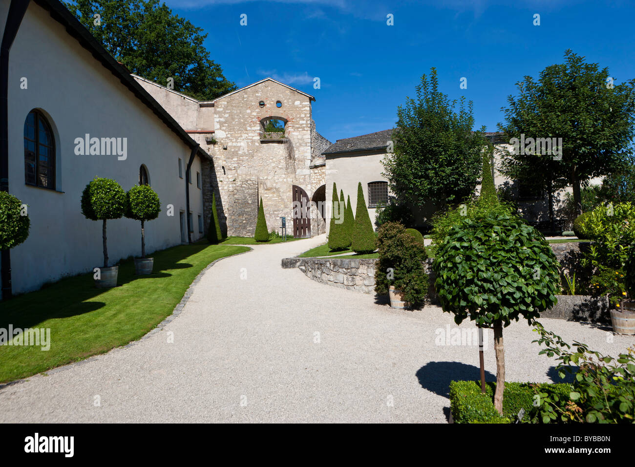 The Bastionsgarten garden, Willibaldsburg castle, Eichstaett ...
