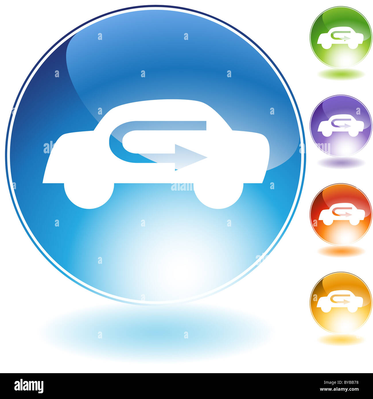 Air recirculation crystal icon isolated on a white background Stock ...