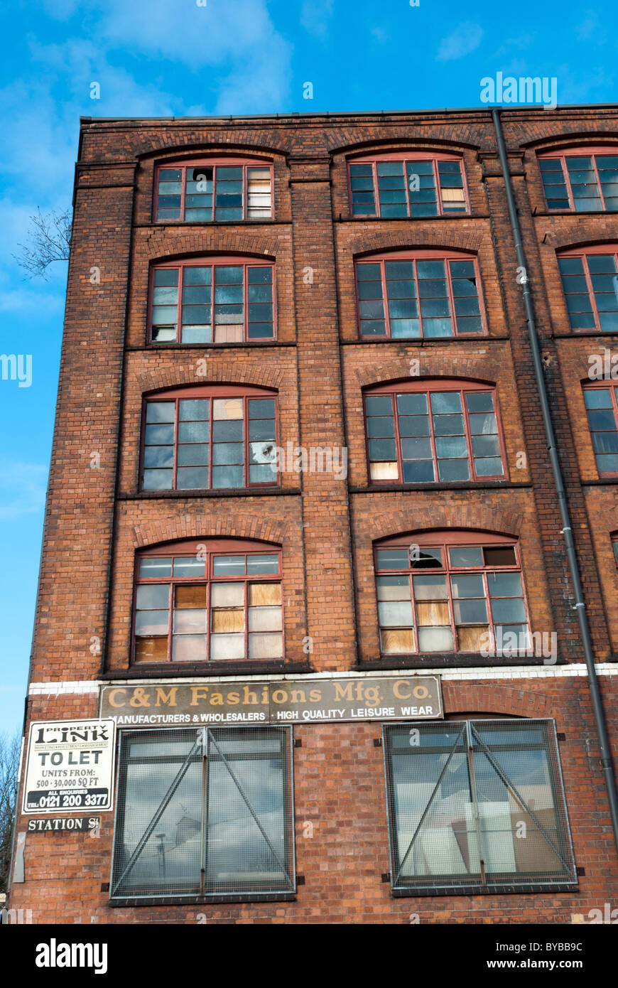 Derelict factory in Station Street Walsall Staffordshire UK Stock Photo ...