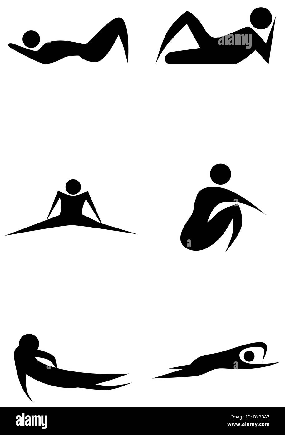 Body stretching exercise stick figure hi-res stock photography and ...
