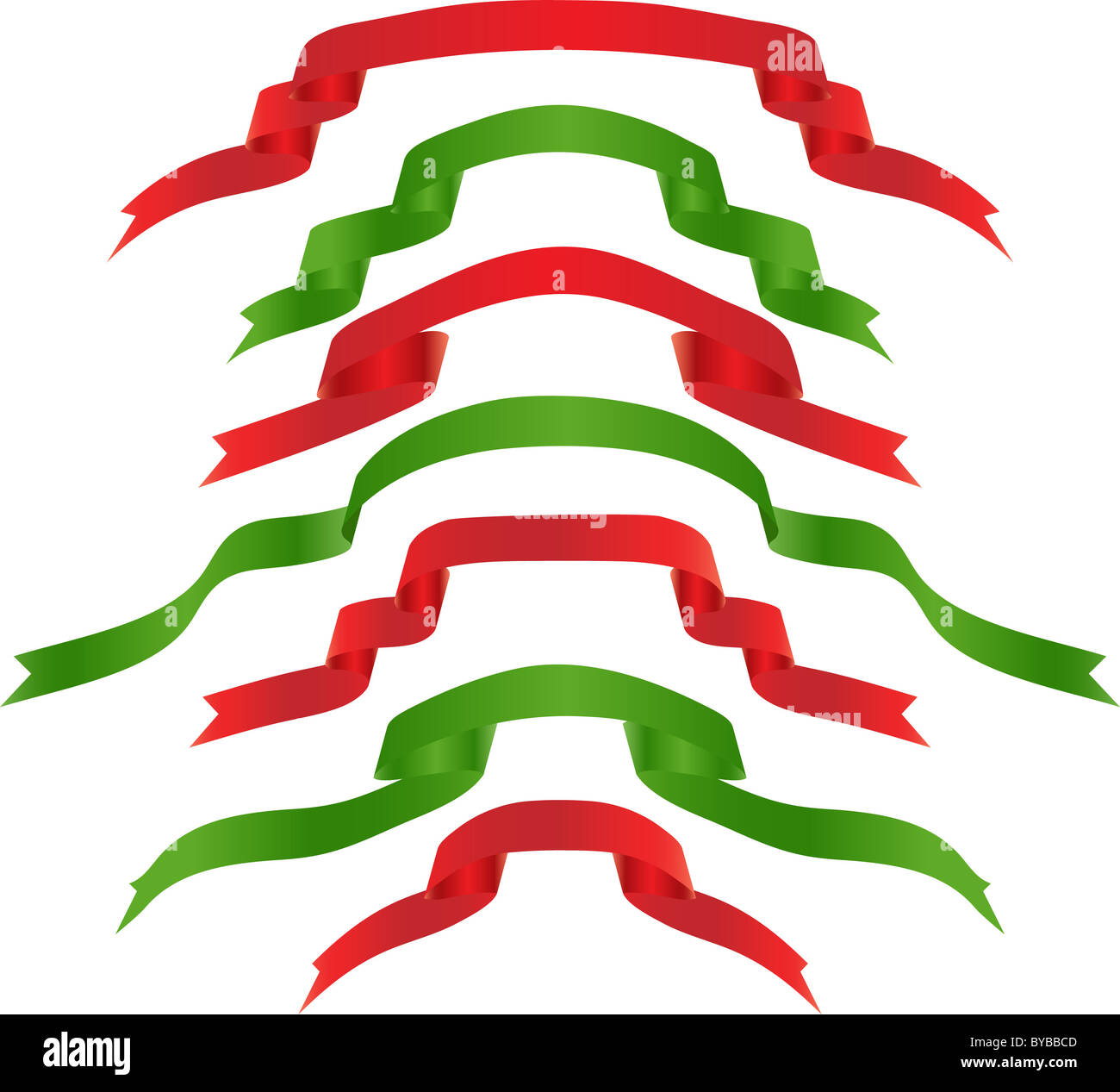 Red ribbons flowing hi-res stock photography and images - Alamy