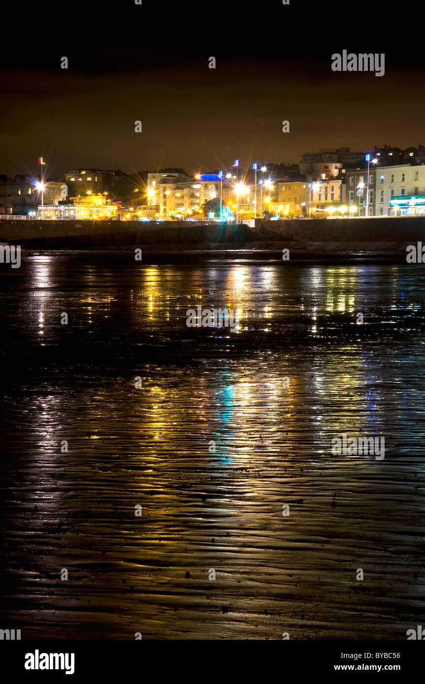 knightstone old pier weston super mare sea water reflections harbor ...
