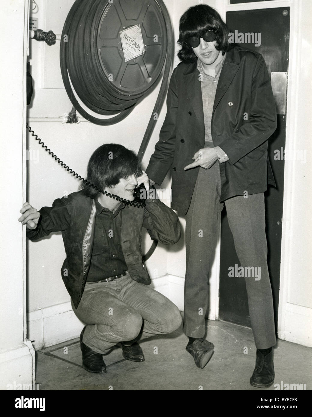 LOVIN SPOONFUL US pop group with John Sebastian at left and Zal ...