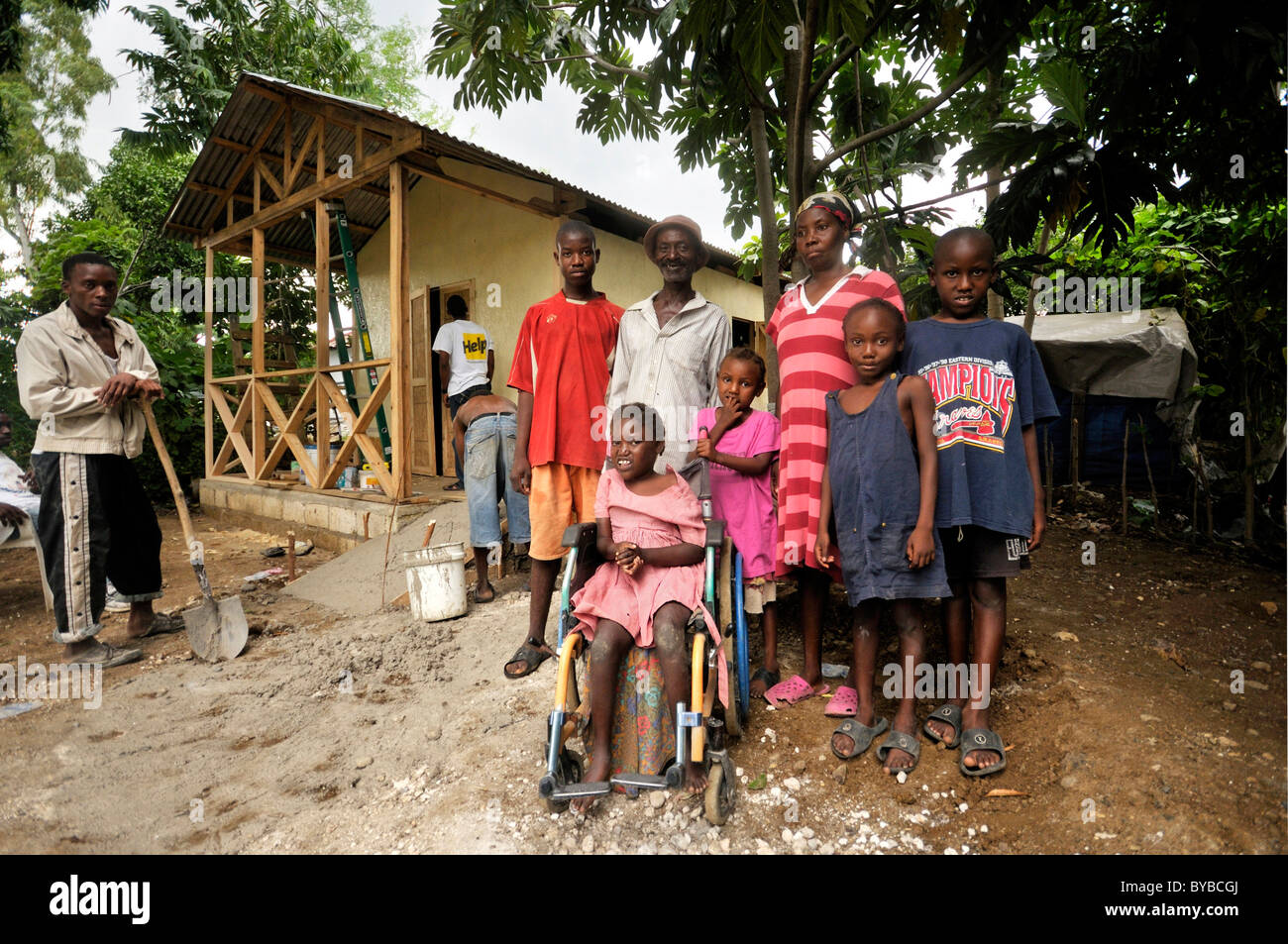 Construction of an earthquake-proof house with disabled ramp suitable ...