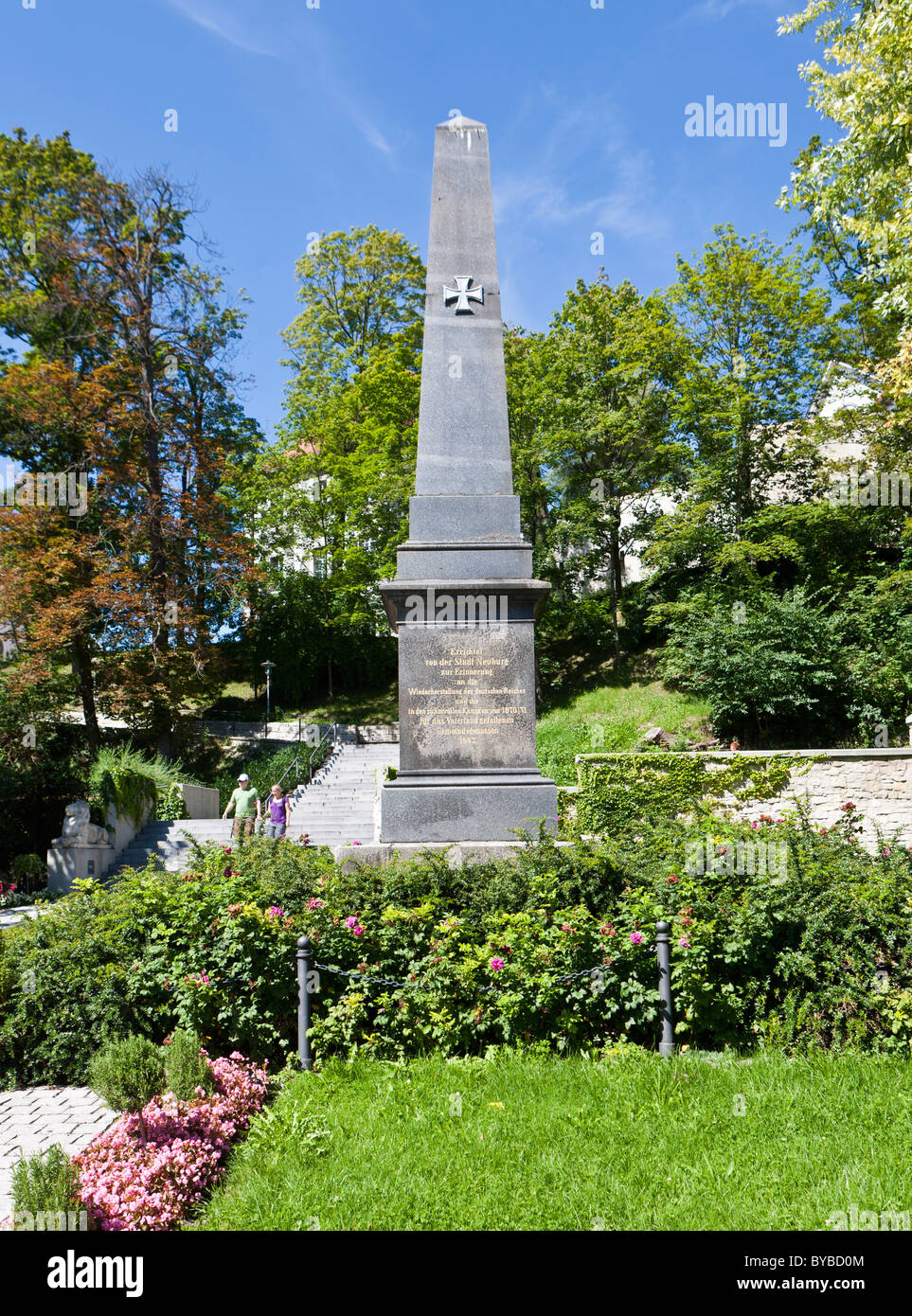 Monument to the restoration of the German Empire in 1870, Neuburg an ...