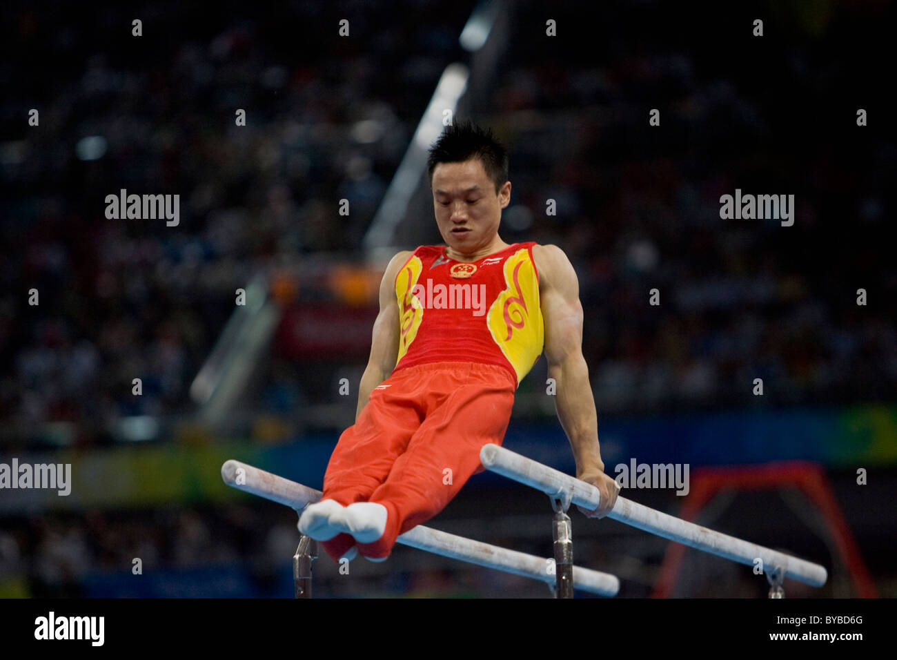 Yang Wei in the men's team competition at the 2008 Olympic Summer Games ...