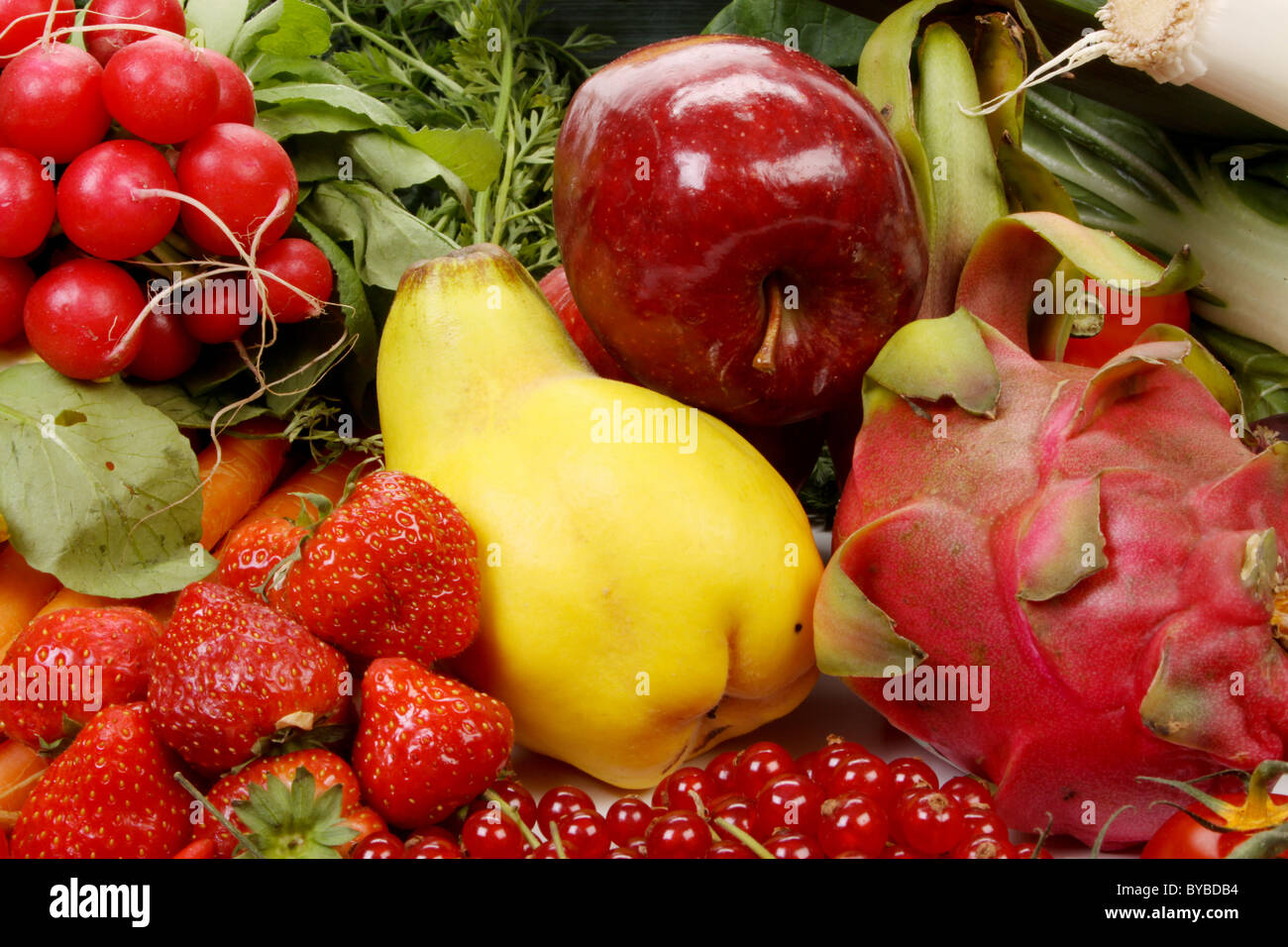 Composition of several fruits and vegetables Stock Photo - Alamy
