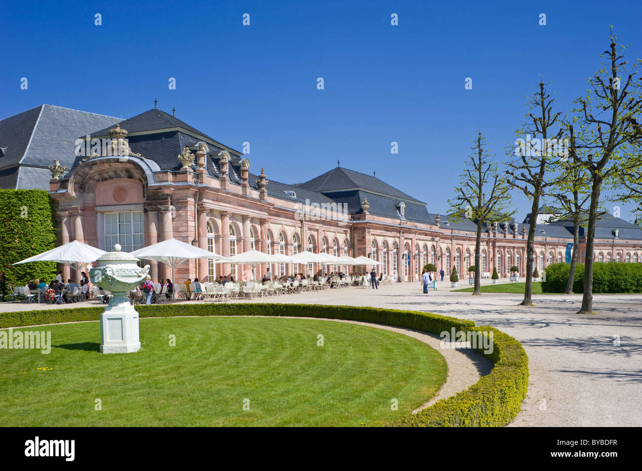 Schloss Schwetzingen Palace, Palace Gardens, north Zirkelbau building ...