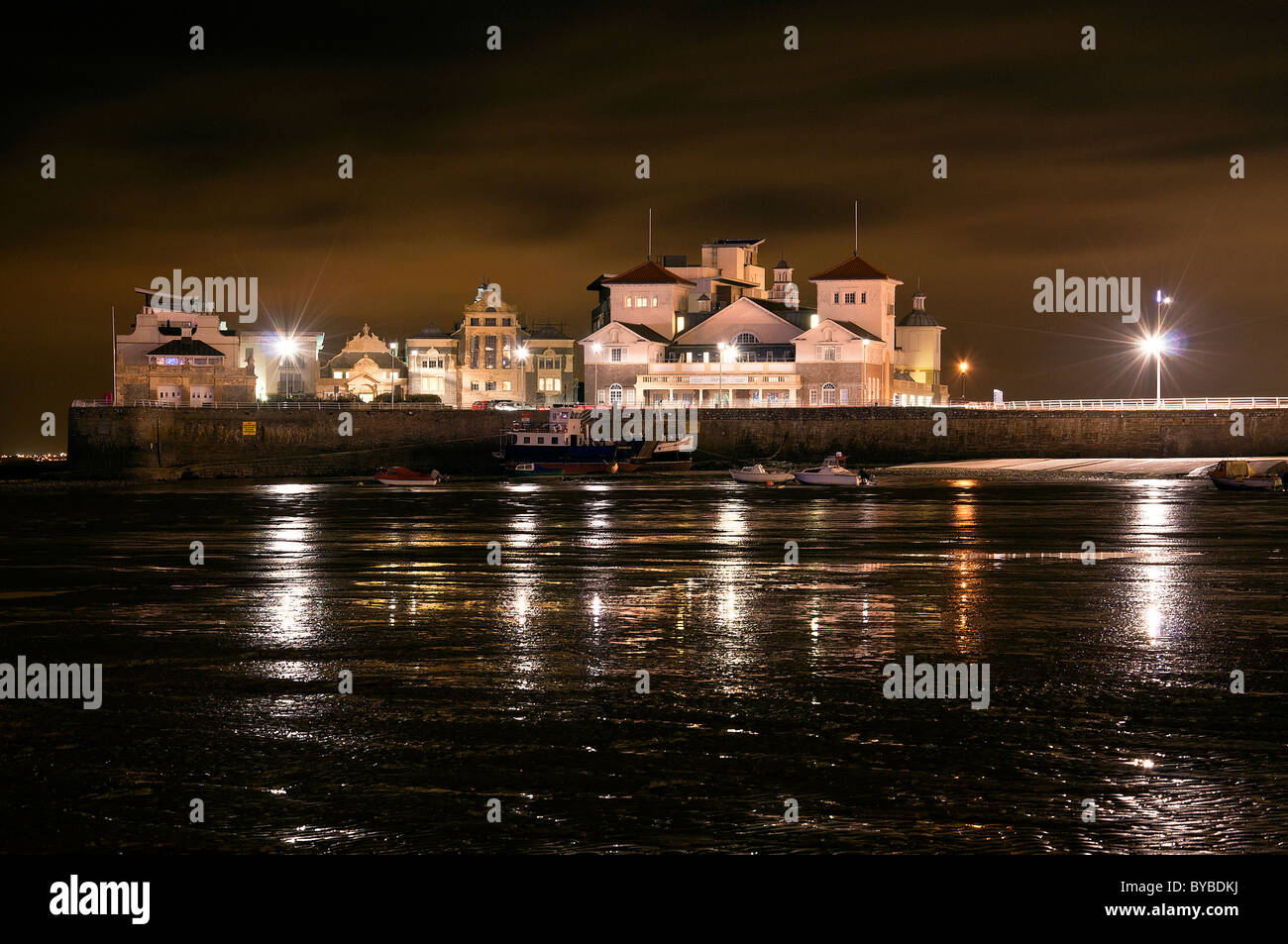 Knightstone old pier hi-res stock photography and images - Alamy