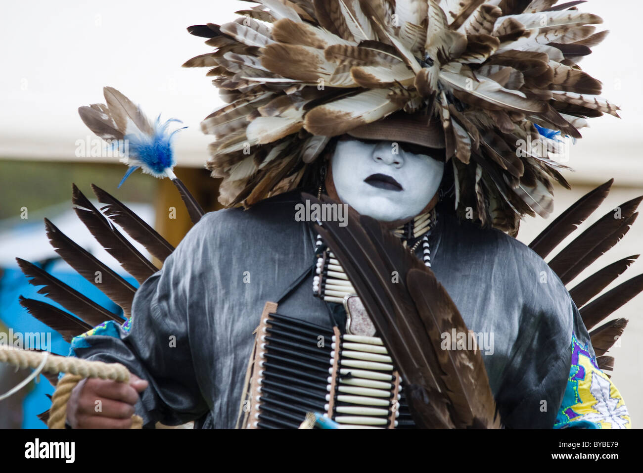 Eagle Tail, a Native American from the Micmac tribe of Canada, dances ...