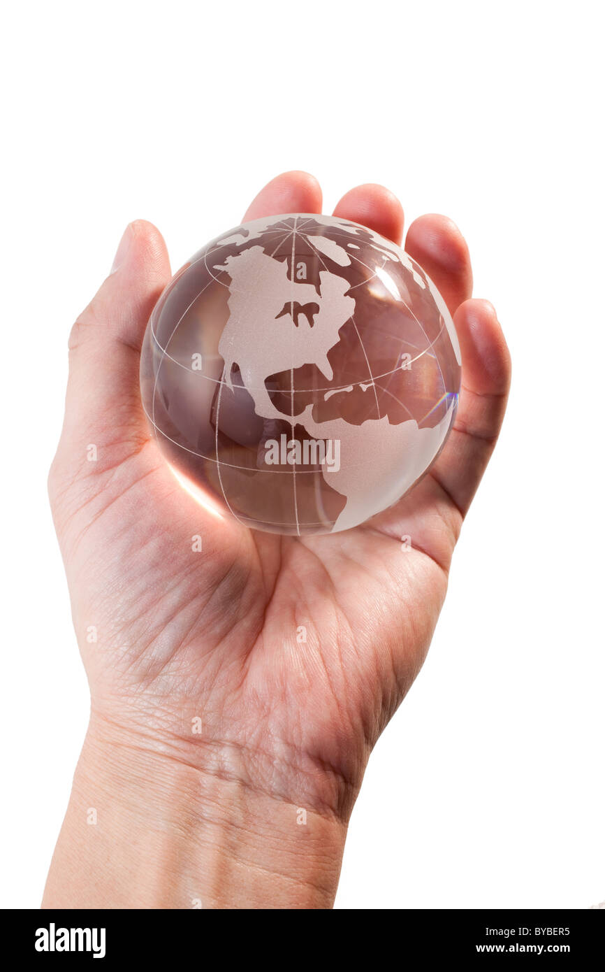 Earth planet,Transparent globe for background Stock Photo - Alamy