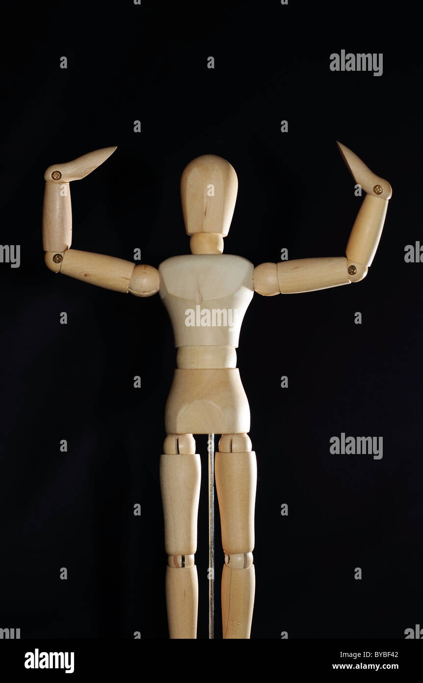 A mannequin showing off its muscles Stock Photo - Alamy