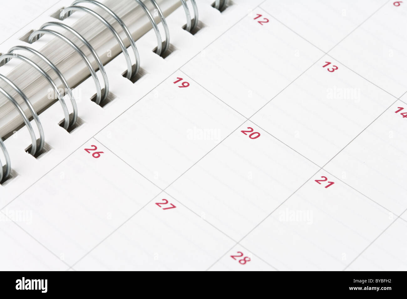 Calendar close up shot for background Stock Photo - Alamy
