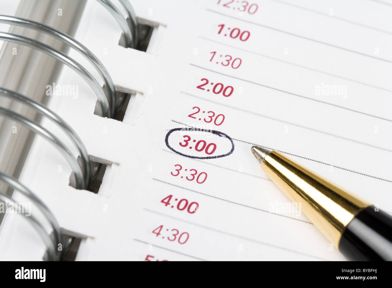 Calendar agenda, schedule, close up shot for background Stock Photo - Alamy