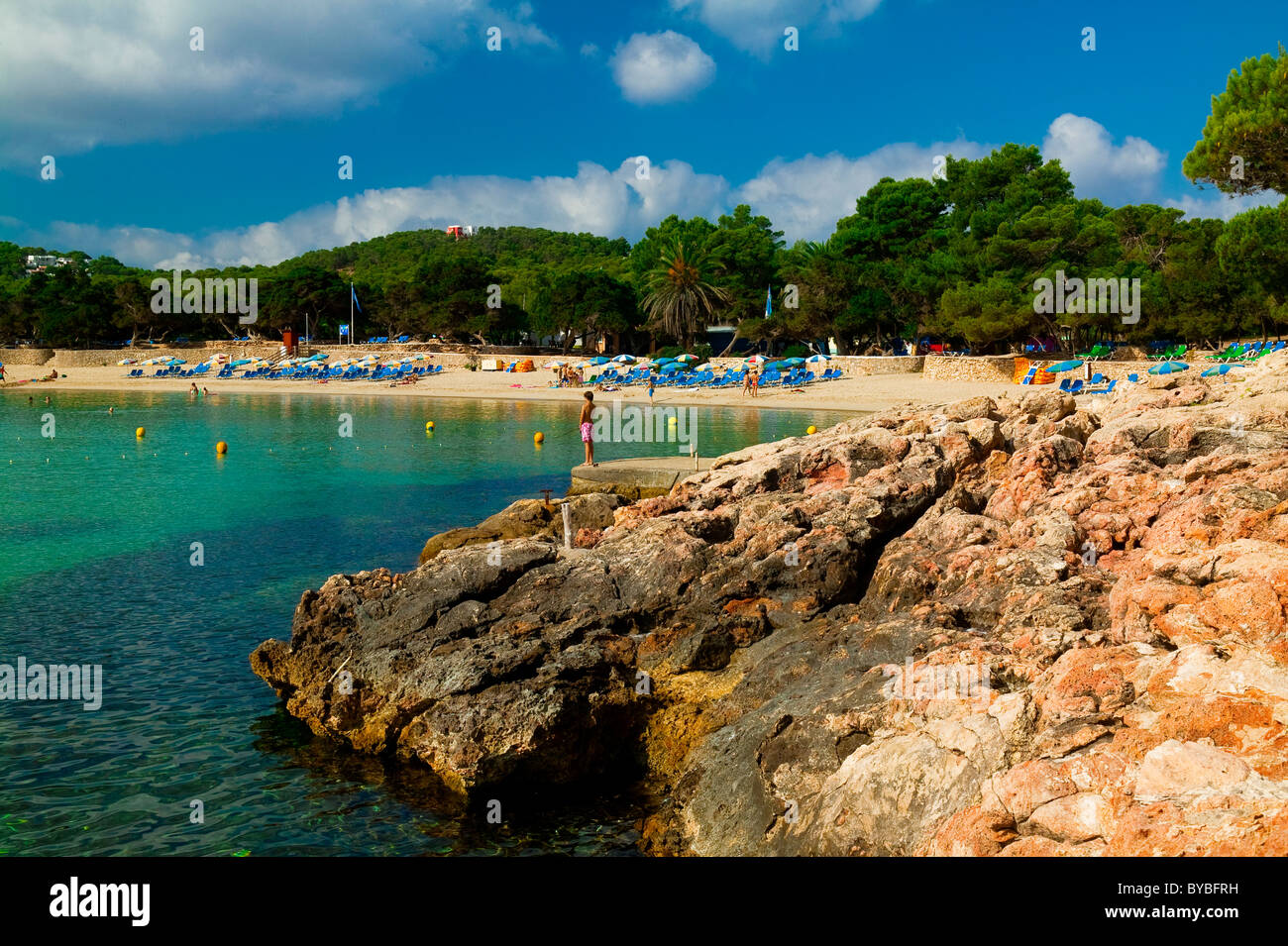 Ibiza beach cala bassa beach hi-res stock photography and images - Alamy