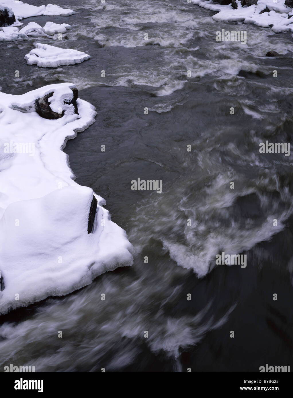Rapids, Winter, Salmon River, Snow, Idaho Stock Photo - Alamy