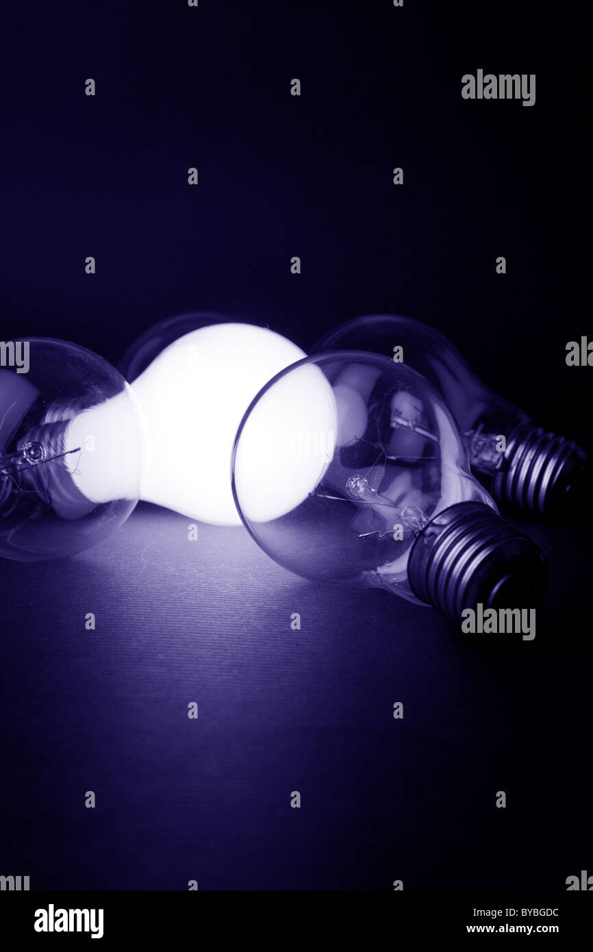 Bright Light Bulb close up shot Stock Photo - Alamy