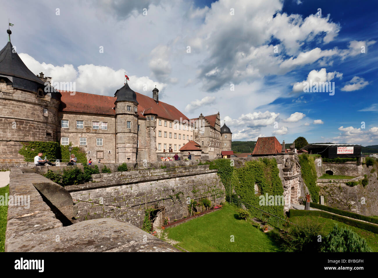 Festung Rosenberg fortress, Kronach, Upper Franconia, Bavaria, Germany ...