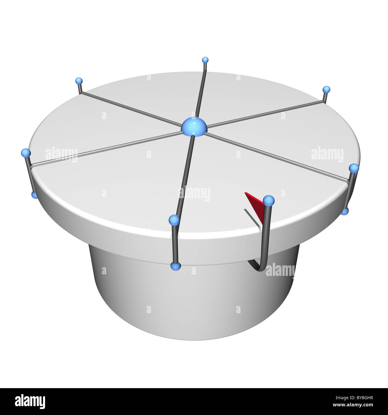 White game table of good luck and choice of the best, 3d, it is ...