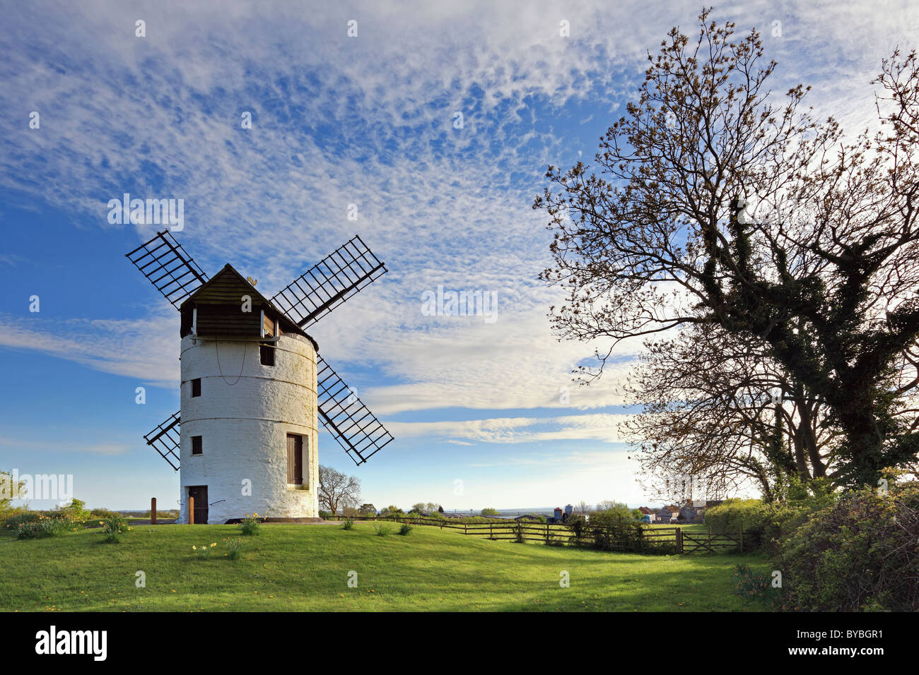 Ashton Windmill near Chapel Allerton in Somerset Stock Photo - Alamy