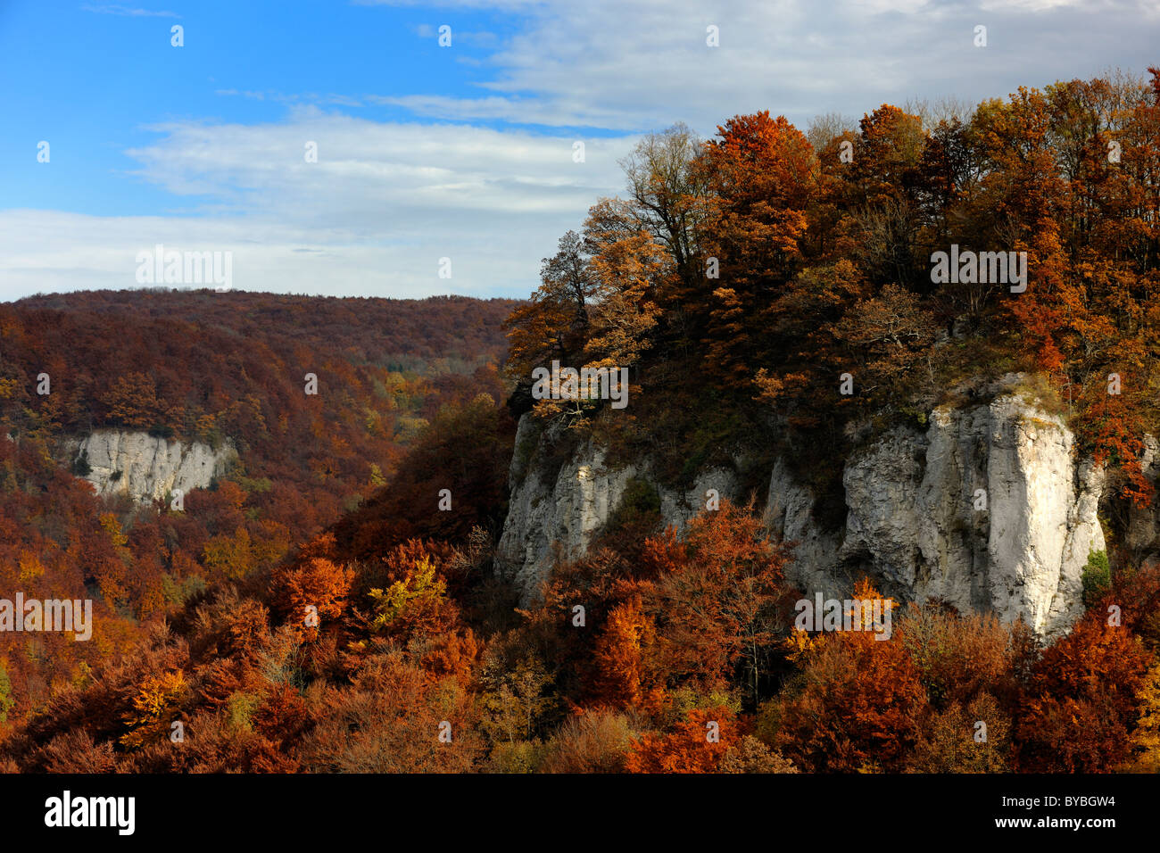 Autumn in the Biosphaerengebiet Swabian Alb biosphere region, Baden ...
