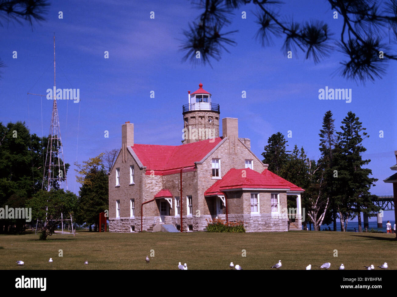 Old Mackinac Point Lighthouse Stock Photo - Alamy