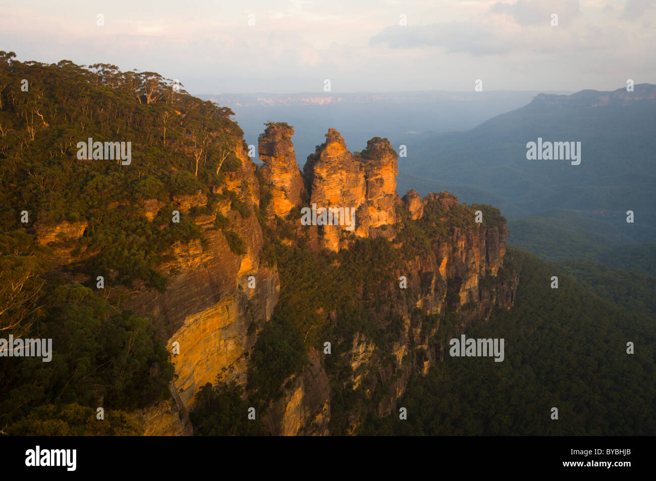 The Three Sisters at sunset Stock Photo - Alamy