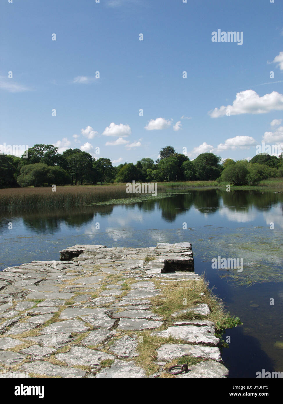 stone jetty Lake Killarney southern ireland Stock Photo - Alamy