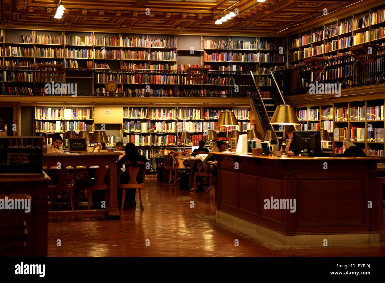 Interior of the New York public library in Manhattan Stock Photo - Alamy