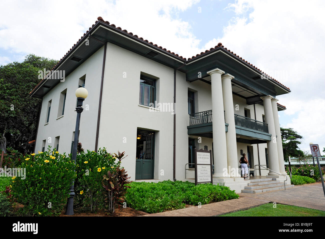 Old Lahaina Courthouse Museum Maui Hawaii Pacific Ocean Stock Photo - Alamy