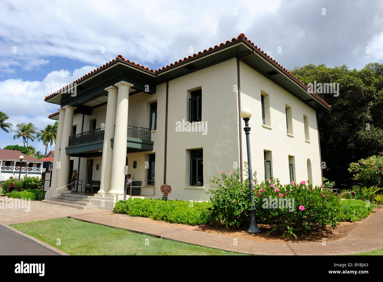 Old Lahaina Courthouse Museum Maui Hawaii Pacific Ocean Stock Photo - Alamy