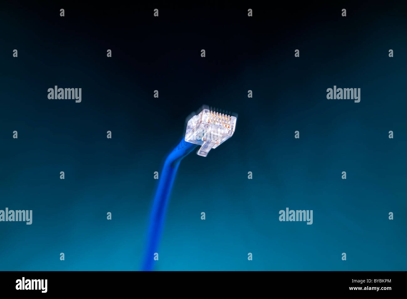 An RJ-45 network connector Stock Photo - Alamy