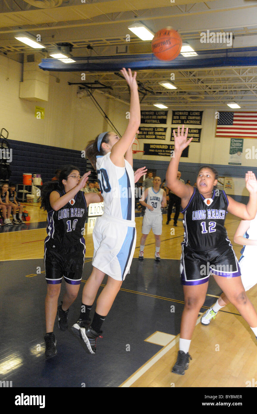 Girls high school basketball Stock Photo - Alamy