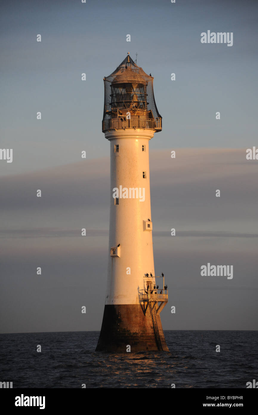 The Bell Rock Lighthouse 12 miles off the coast of Arbroath in the ...