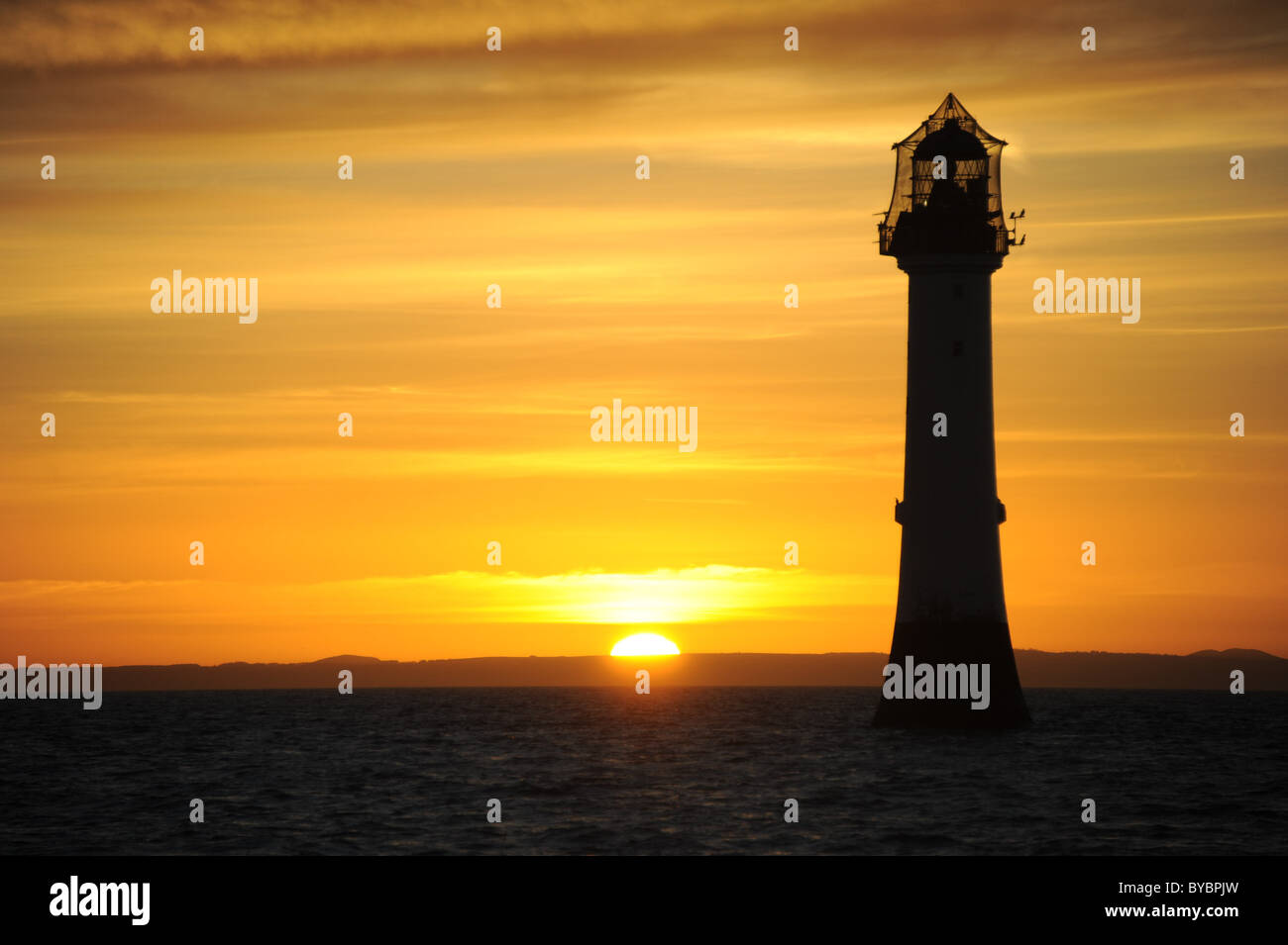 The Bell Rock Lighthouse 12 miles off the coast of Arbroath in the ...